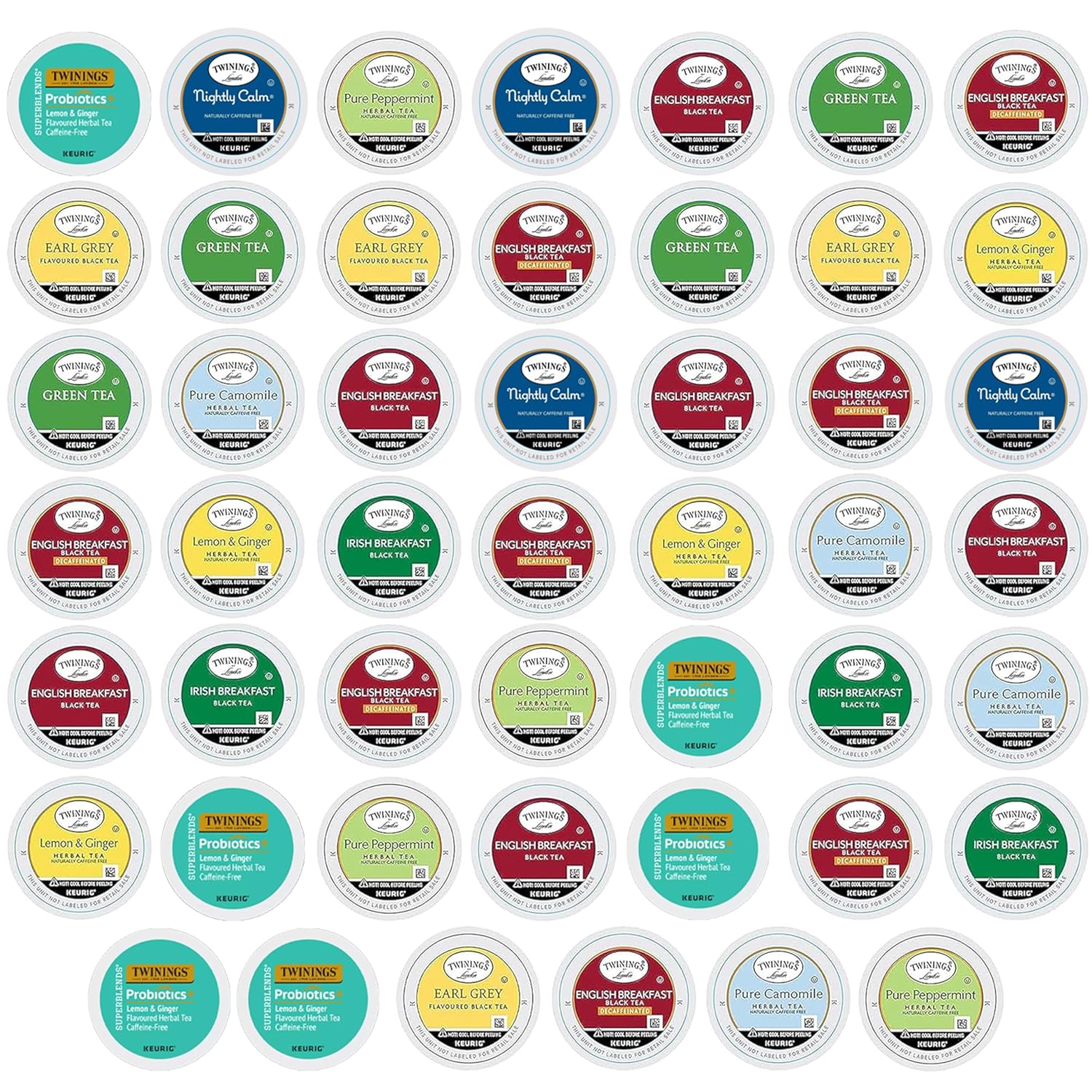 BLUE RIBBON Twinings K Cups Tea Sampler Assortment Variety Pack Gift B ...