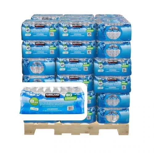 Blue Ribbon Kirkland Signature Purified Drinking Water 8 Fl Oz (Each C ...