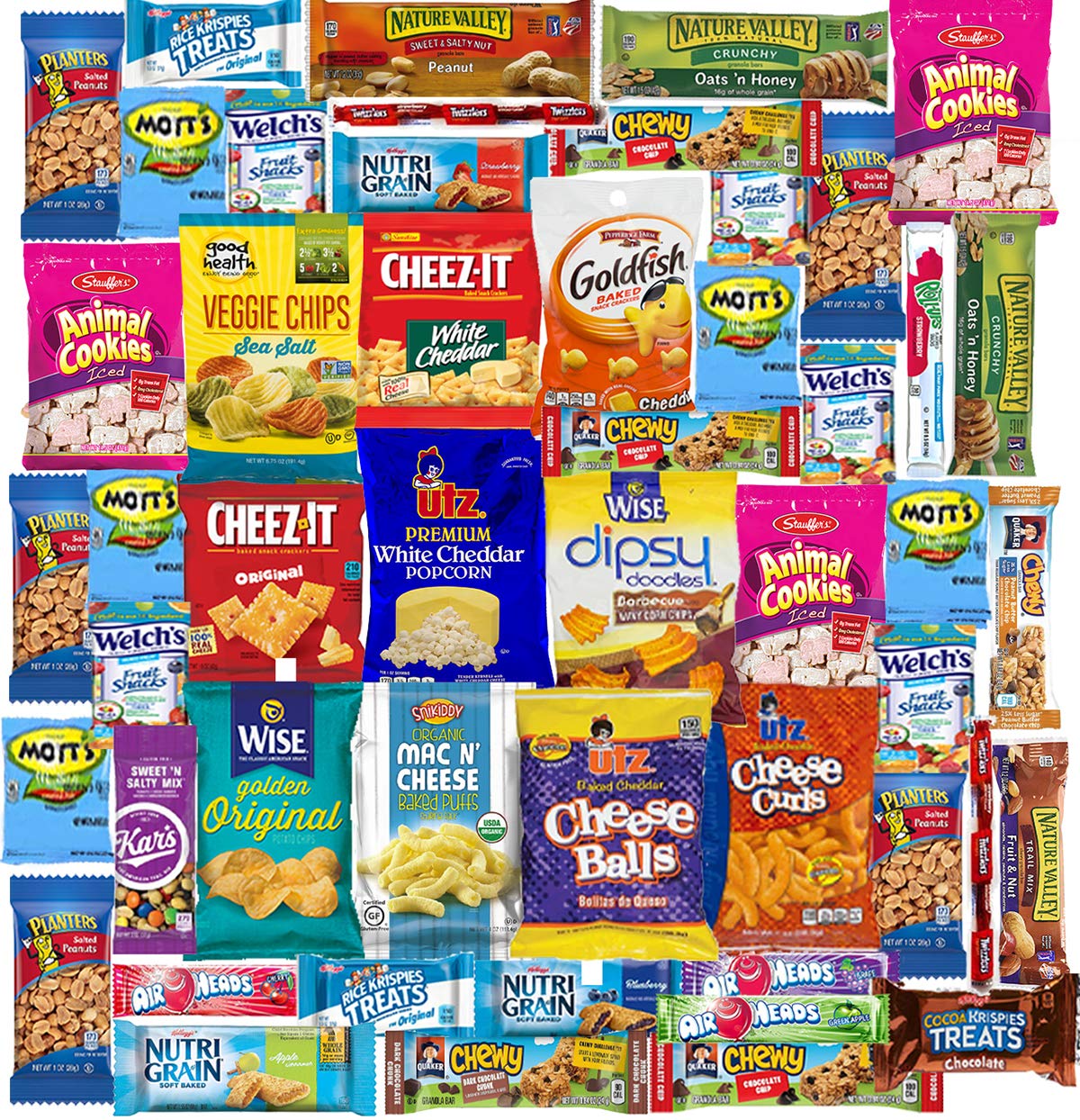 Snacks Variety Pack for Adults - 50 Count – Blue Ribbon Gift Store